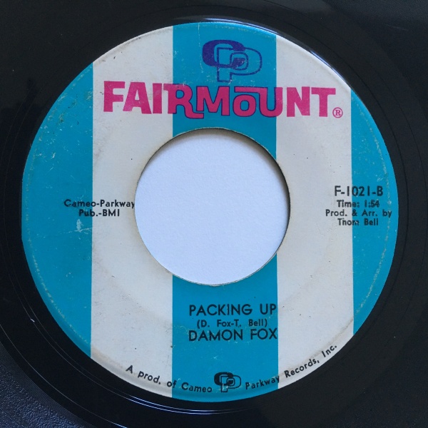 Damon Fox | Packing Up | Rare soul 45s