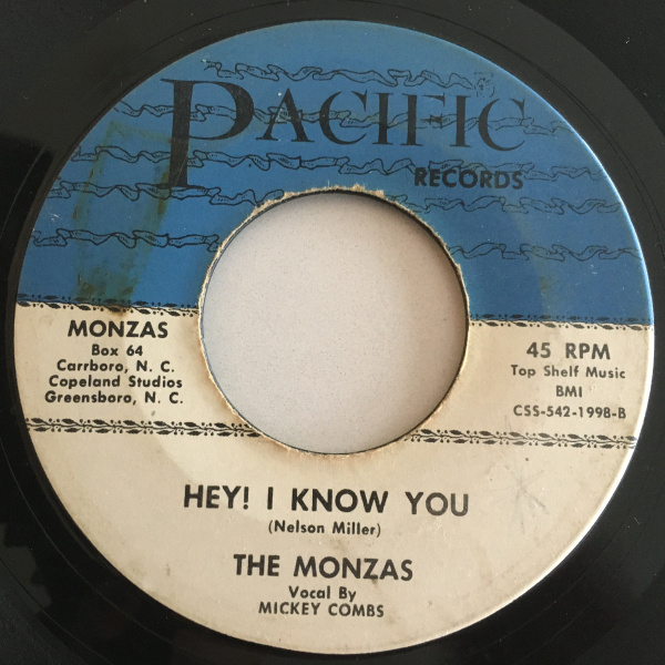 Monzas | Hey! I Know You | Rare soul 45s